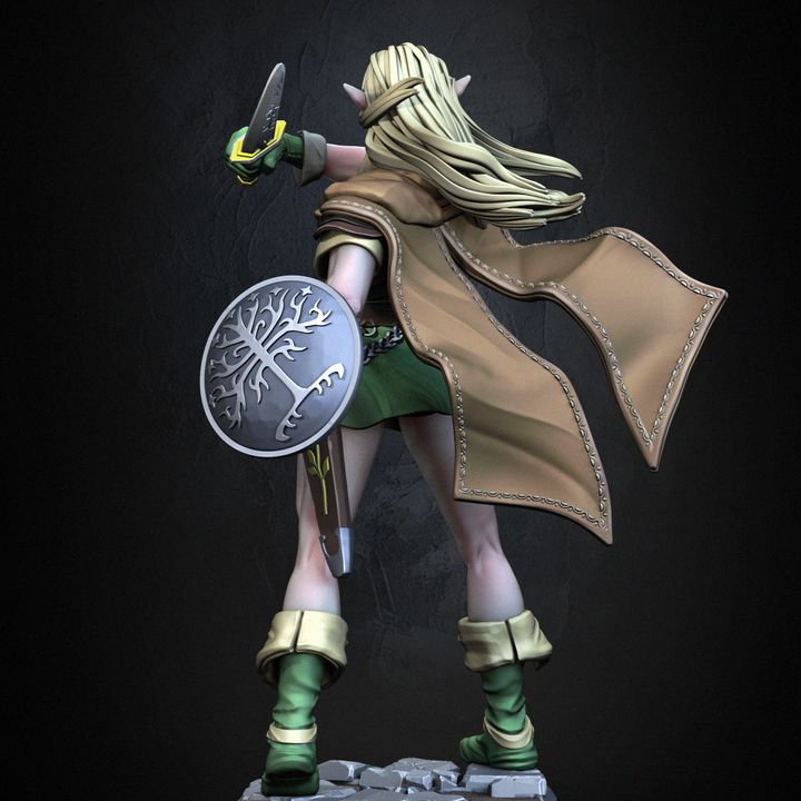 3D Printable Lucia - Elf by Dragun Studios