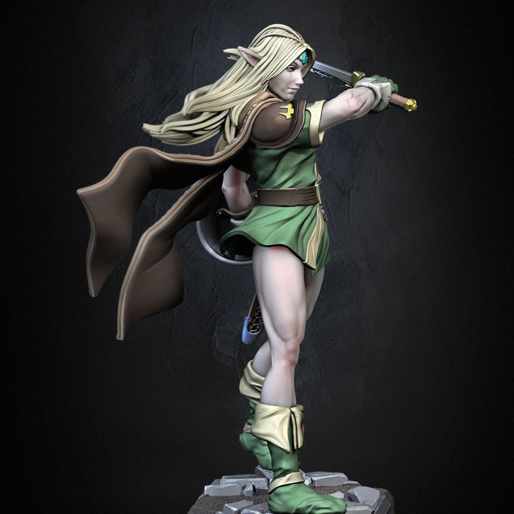 3D Printable Lucia - Elf by Dragun Studios