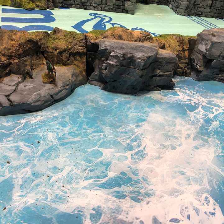 3D Printable Real Rivers and Moat: Core Set One + 4 water Battlemat ...