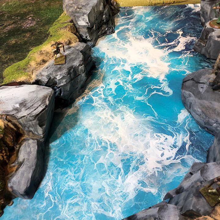3D Printable Real Rivers and Moat: Core Set One + 4 water Battlemat ...