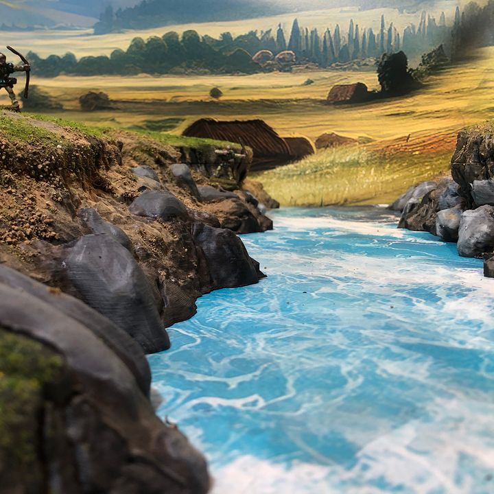 3D Printable Real Rivers and Moat: Core Set One + 4 water Battlemat ...