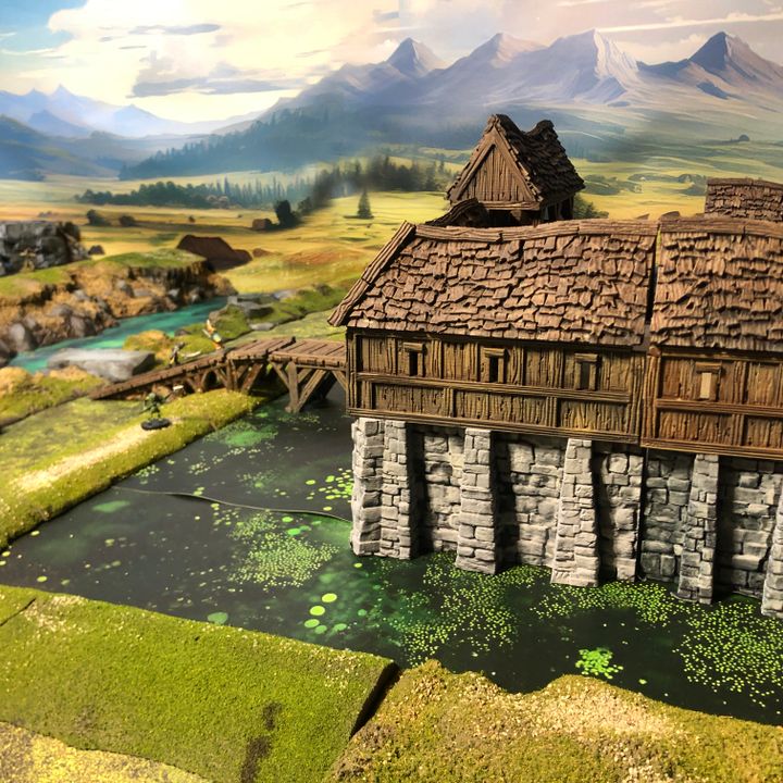 3D Printable Real Rivers and Moat: Core Set One + 4 water Battlemat ...