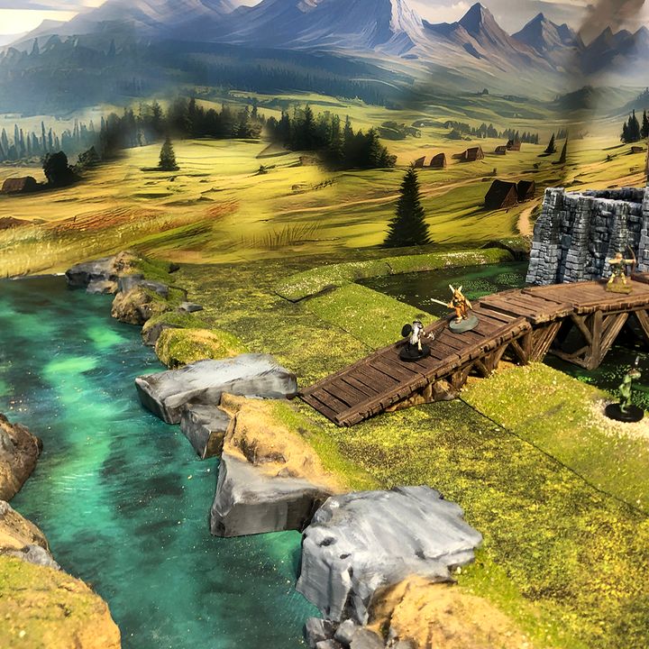 3D Printable Real Rivers and Moat: Core Set One + 4 water Battlemat ...