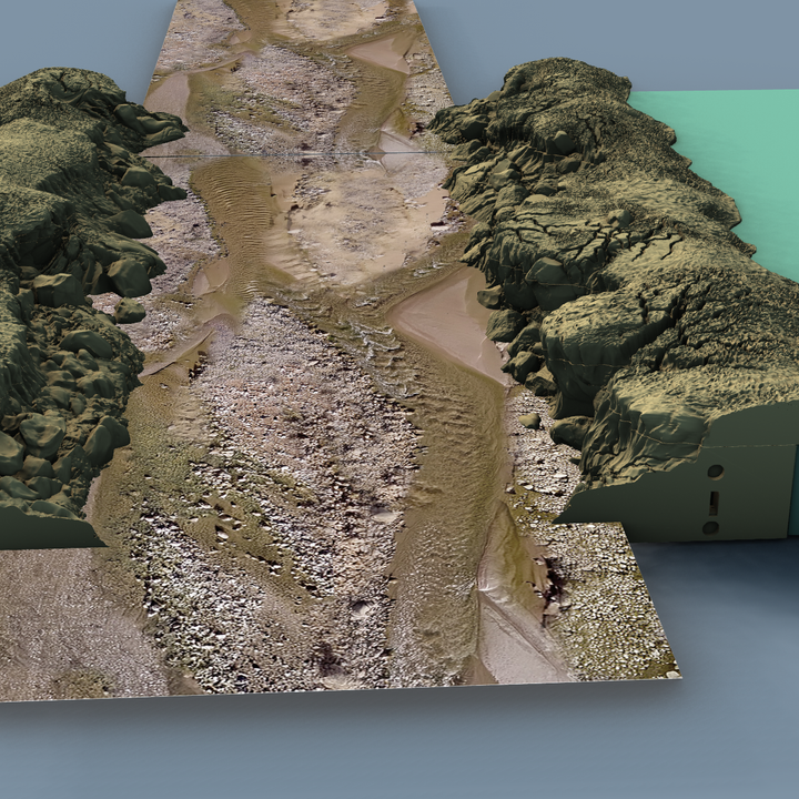 3D Printable Real Rivers and Moat: Core Set One + 4 water Battlemat ...