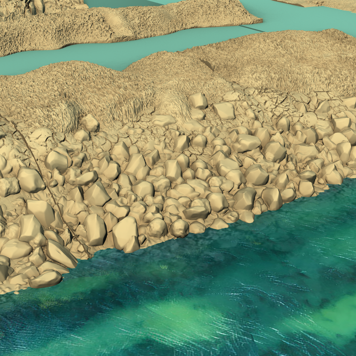 3D Printable Real Rivers and Moat: Core Set One + 4 water Battlemat ...