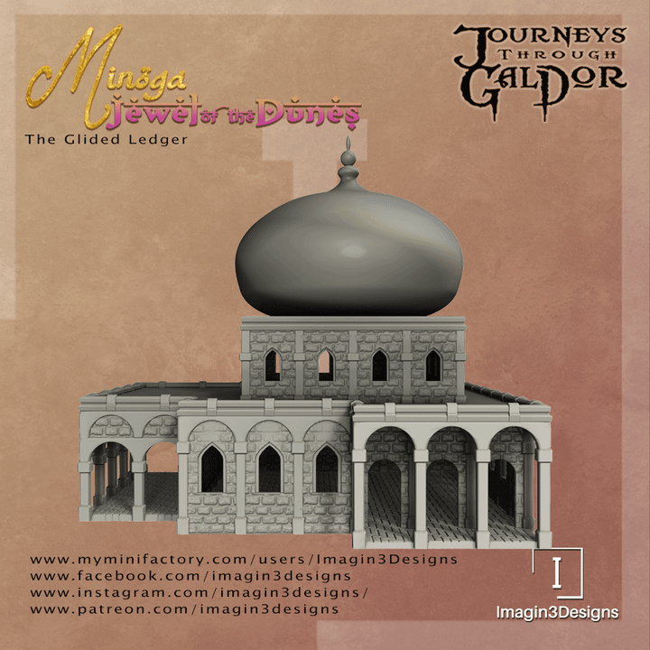 3D Printable The Gilded Ledger by Imagin3Designs