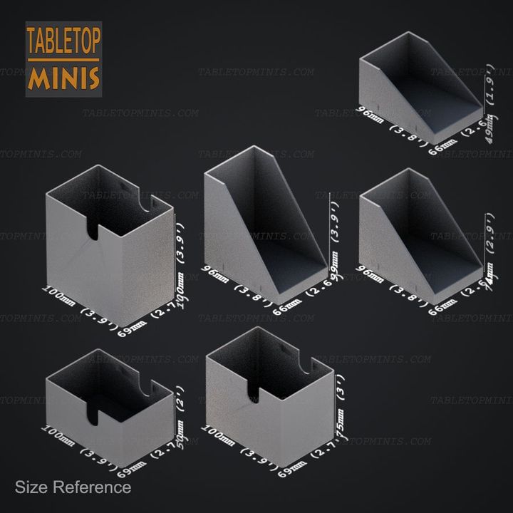 3D Printable Card Case - Standard USA Chimera 58x89 by TableTopMinis