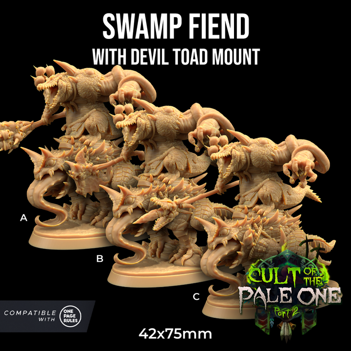 3D Printable Swamp Fiend | PRESUPPORTED | Cult of The Pale One Pt. 2 by ...