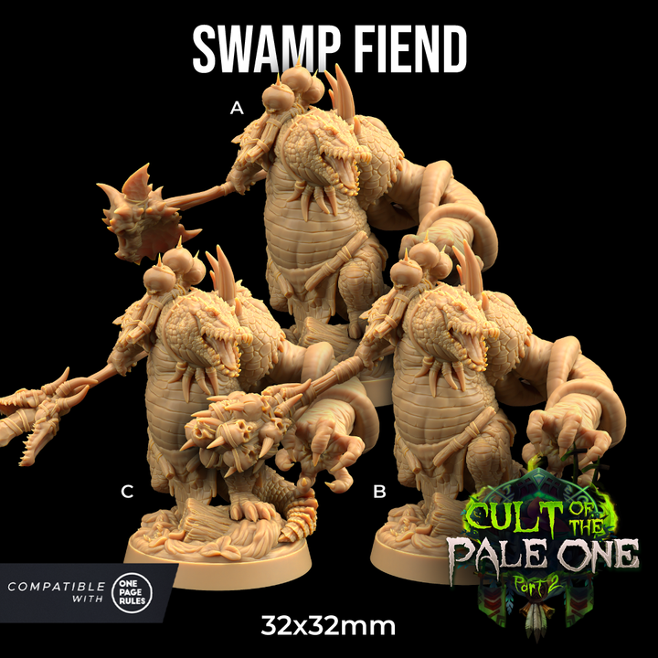 3D Printable Swamp Fiend | PRESUPPORTED | Cult of The Pale One Pt. 2 by ...