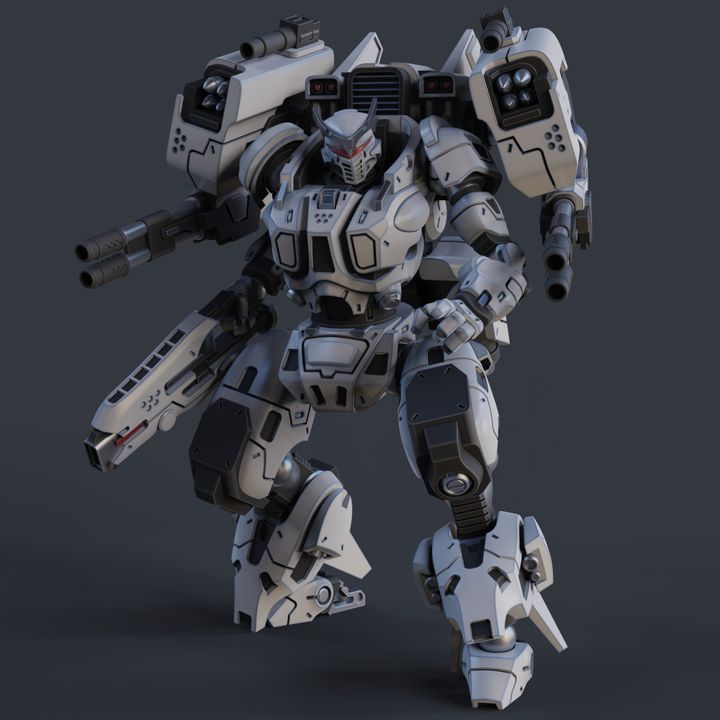3D Printable OE-12 Orion Mech by Dungeons and Dreadnoughts