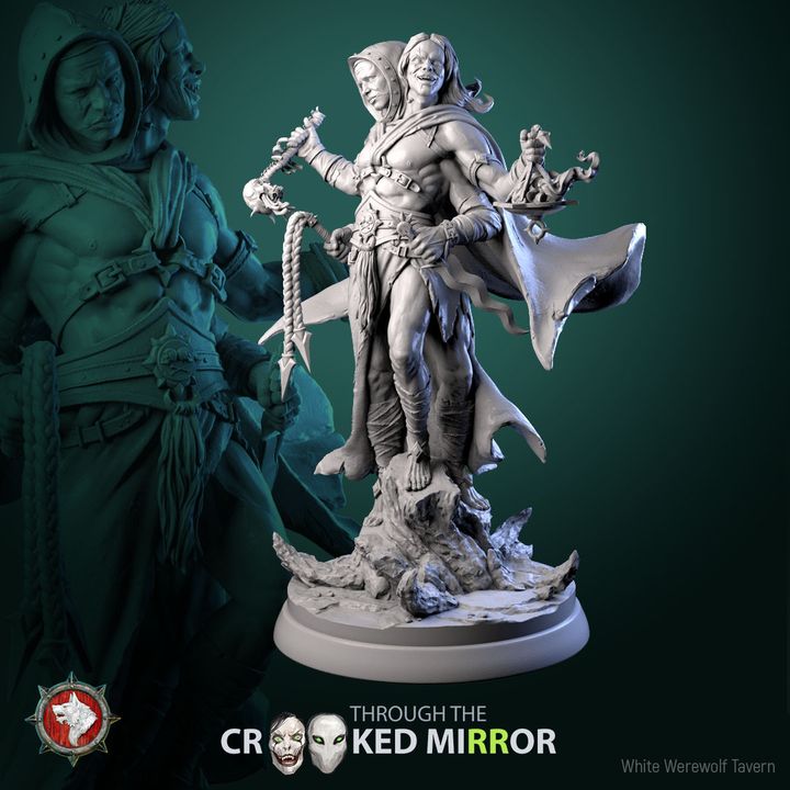 3D Printable Eldrim & Drelmar, The Twofold Shade 32mm and 75mm pre ...