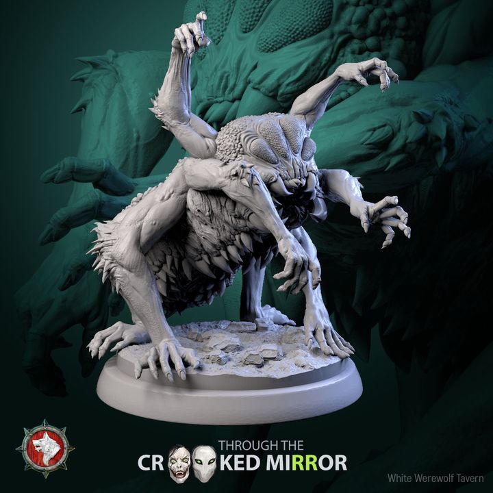 3D Printable Skittering Shadows set 6 miniatures 32mm pre-supported ...