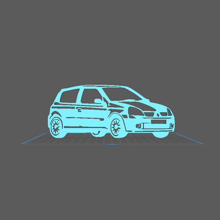 3D Printable Renault - Clio 2 RS by Paul Wust