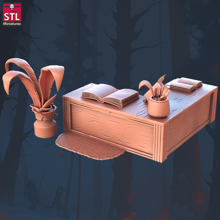 3D Printable Books and Tomes Set by STL Miniatures