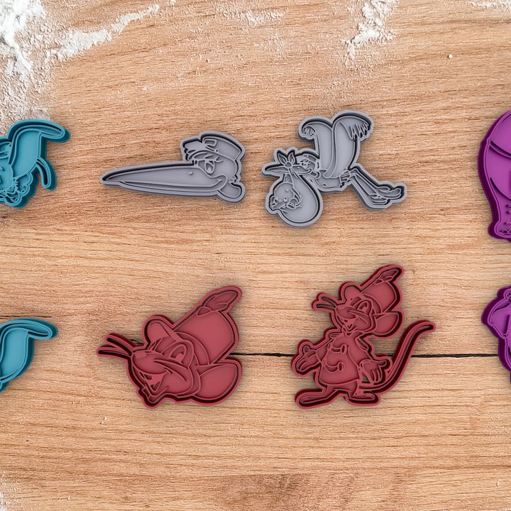3D Printable 8 cookie cutter pack from Dumbo by Mac Cookies