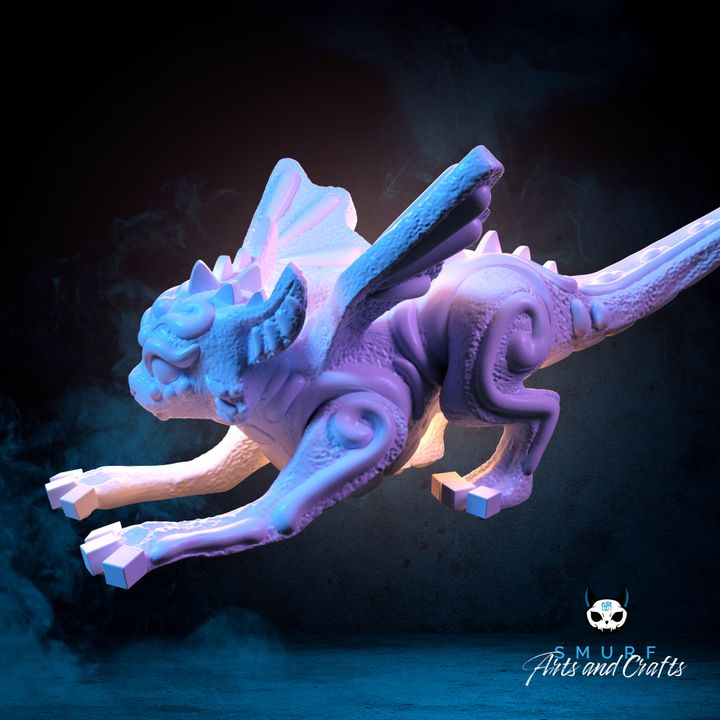3D Printable Gingerbread Dragon A by Smurf Minis