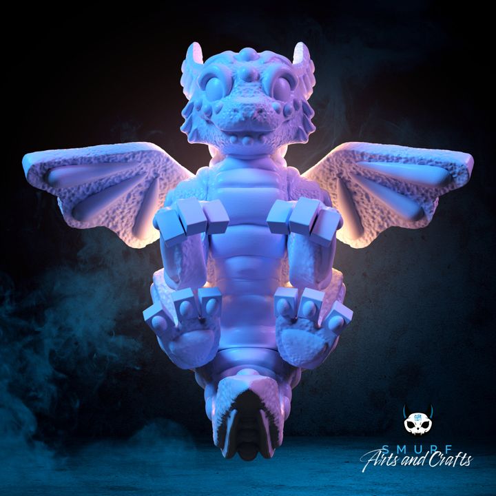 3D Printable Gingerbread Dragon B by Smurf Arts and Crafts