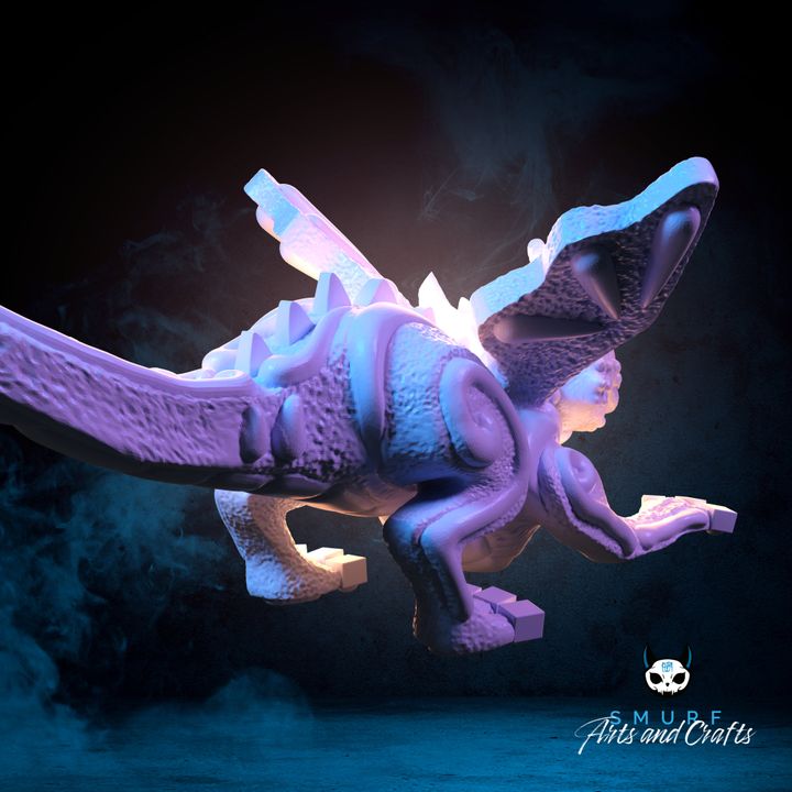 3D Printable Gingerbread Dragon Pack by Smurf Minis