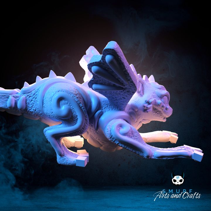 3D Printable Gingerbread Dragon Pack by Smurf Minis