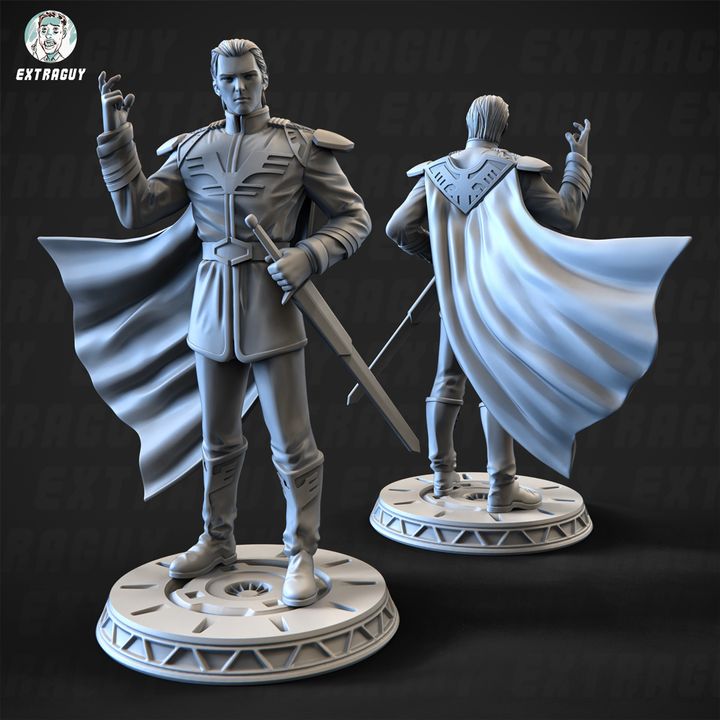 3D Printable Tzar Aznable 120mm 32mm and 10mm by Extra Guy