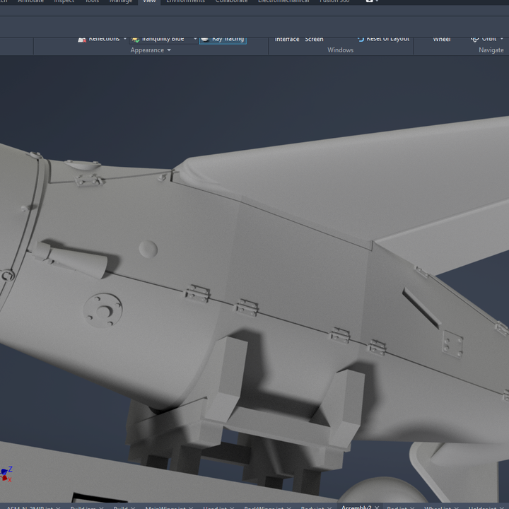 3D Printable ASM-N-2 Bat Radar Guided Glide Bomb 1/72 by Zsombor Berces