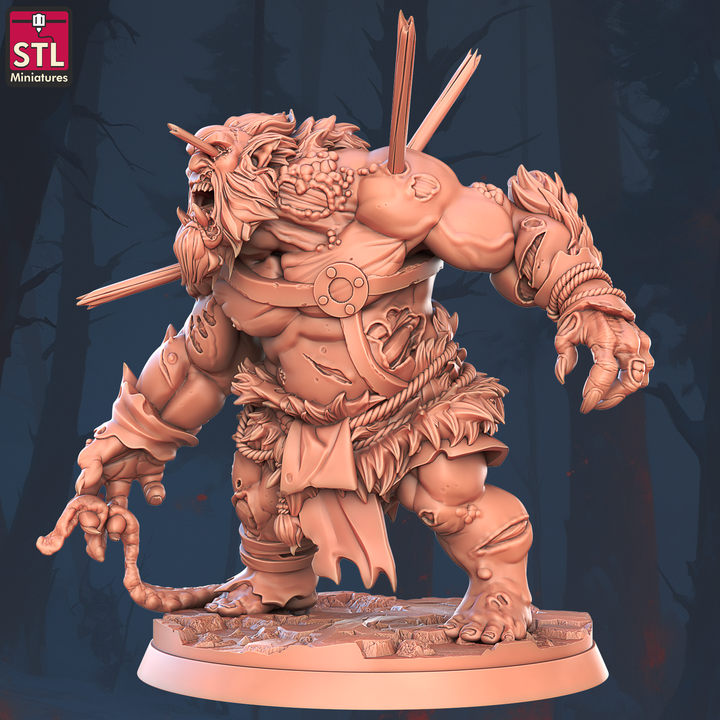 3D Printable Zombie Troll Set by STL Miniatures
