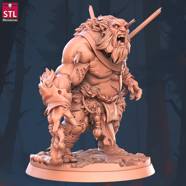 3D Printable Zombie Troll Set by STL Miniatures