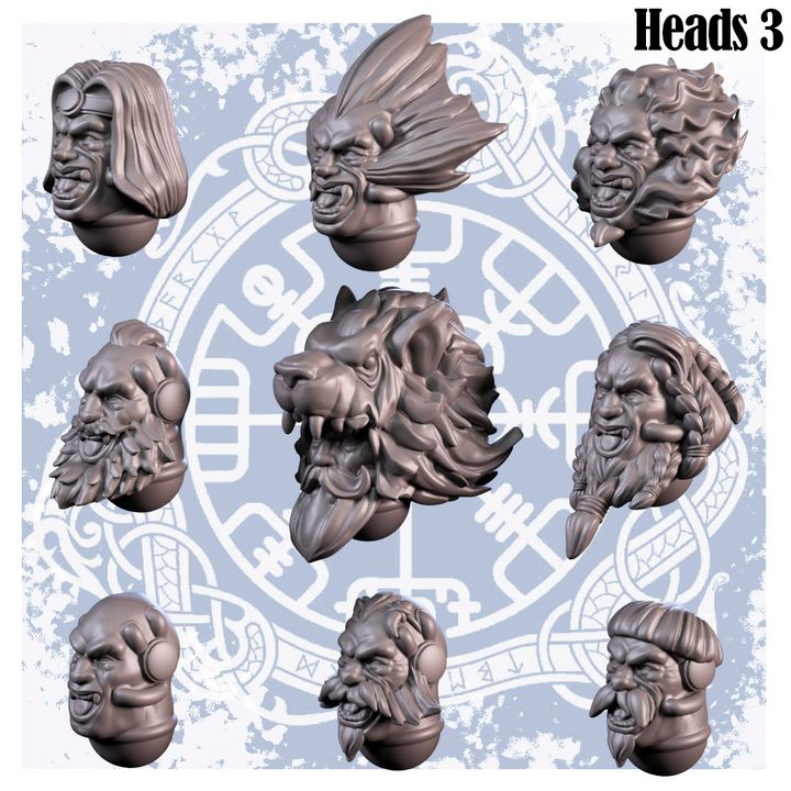 3D Printable Screaming heads 003 by Sergeant Hammer