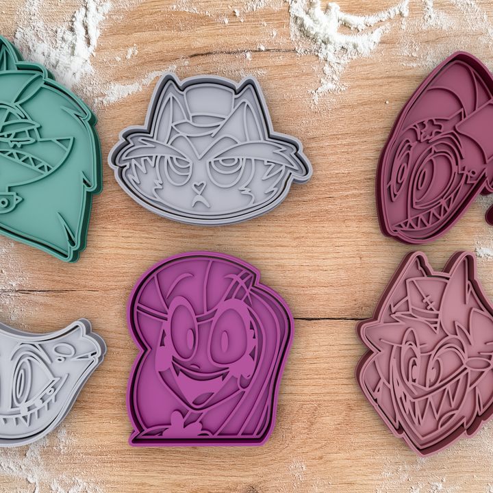 3D Printable 33 cookie cutter pack from Helluva Boss / Hazbin Hotel by ...