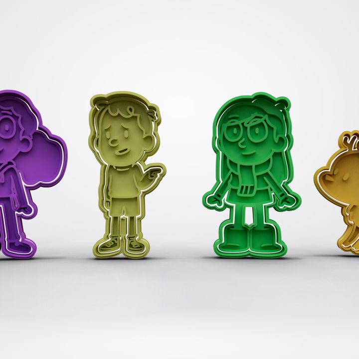 3D Printable 5 cookie cutter pack from Hilda by Mac Cookies