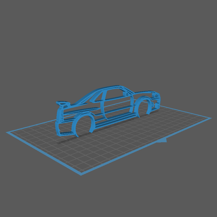 3D Printable Nissan - R34 GTR by Paul Wust