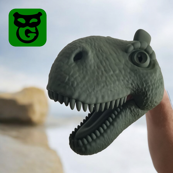 3D Printable Carnotaurus Hand Puppet (multicolor 3mf included) by Boby ...
