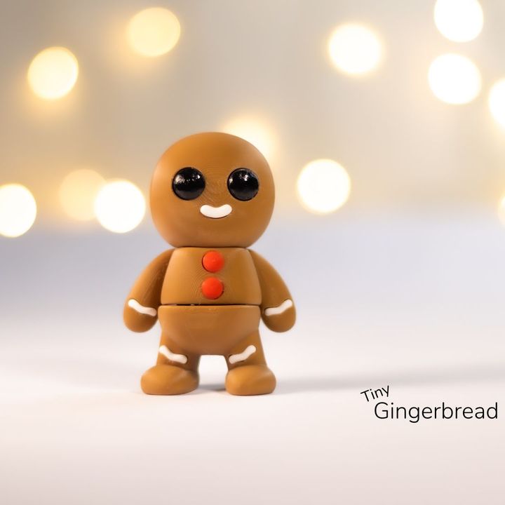 3D Printable Tiny Gingerbread by ZOU3D