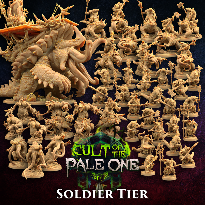 3D Printable Cult of The Pale One Pt. 2 | Soldier Tier | PRESUPPORTED ...