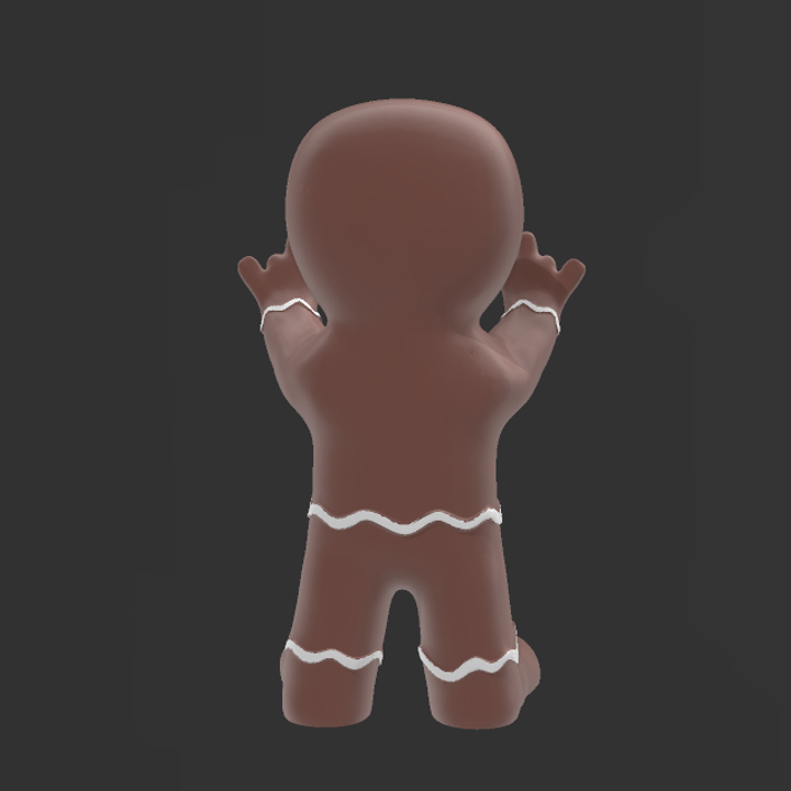 3D Printable rude gingerbread man by Aaron Shoaf