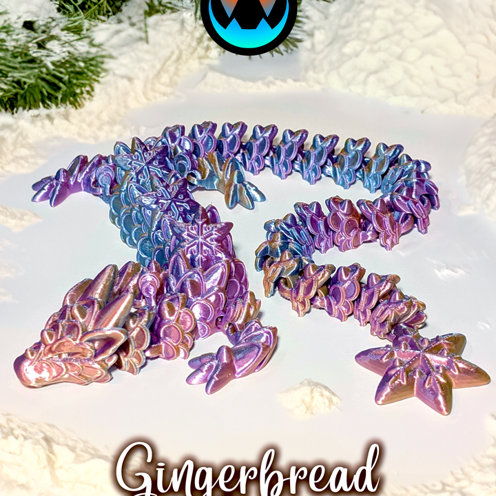 3D Printable Gingerbread Dragon by Cinderwing3D