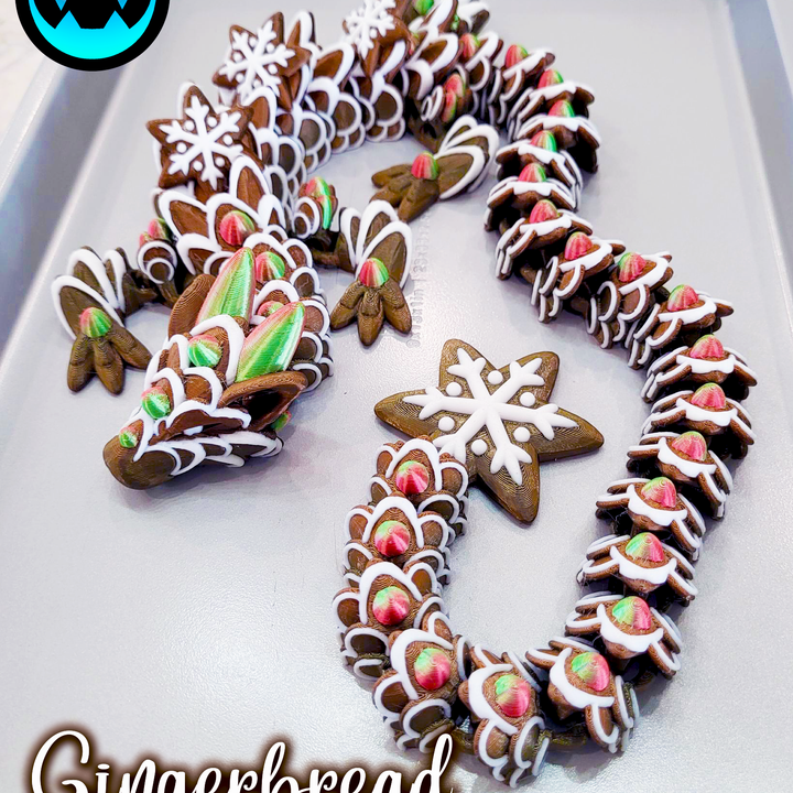 3D Printable Gingerbread Dragon by Cinderwing3D