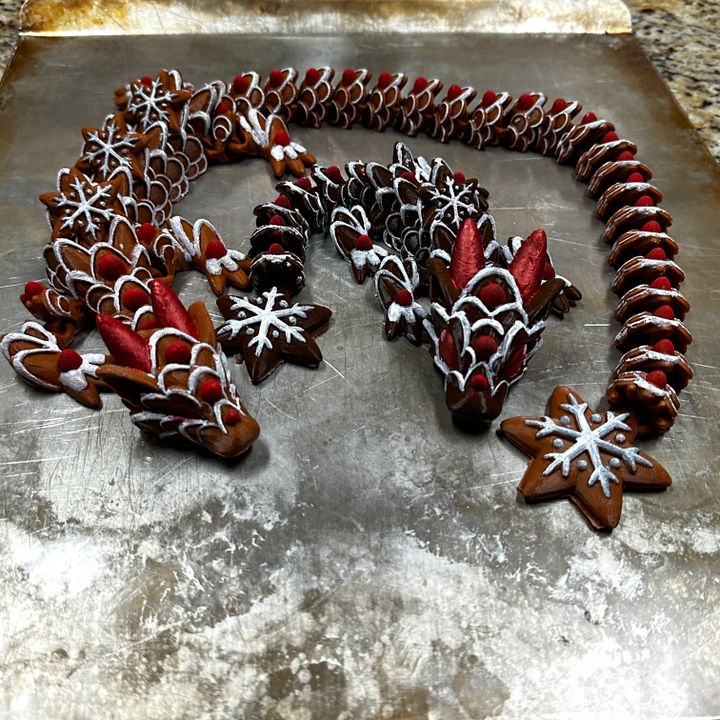 3D Print of Gingerbread Dragon by Hollowknight Creations