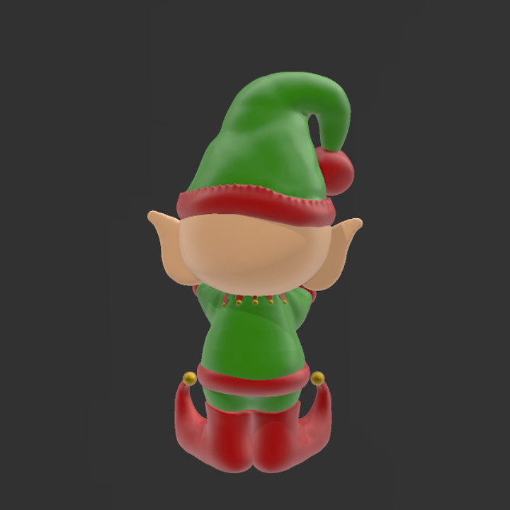 3D Printable Rude middle finger elf by Aaron Shoaf