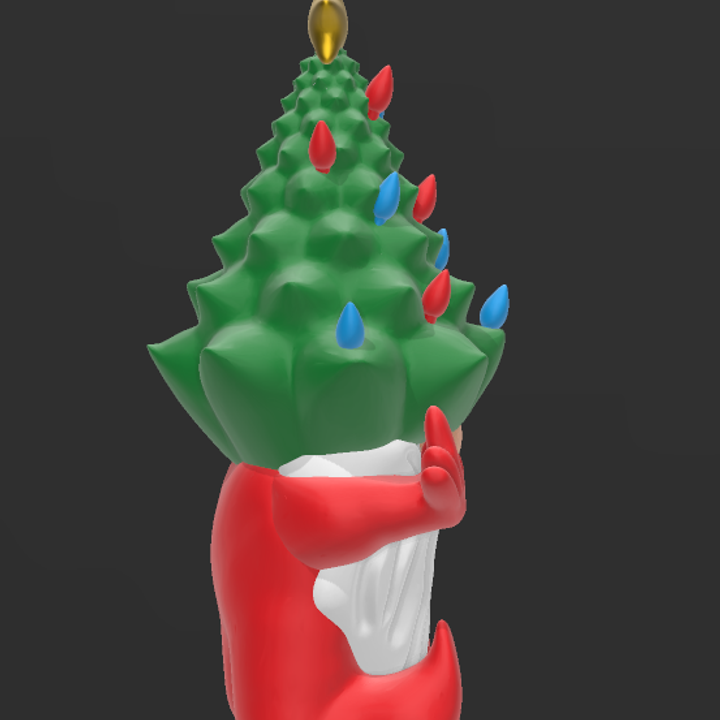 3D Printable Rude Christmas gnome by Aaron Shoaf