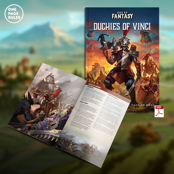 3D Printable Duchies of Vinci Faction Book (PDF) by One Page Rules