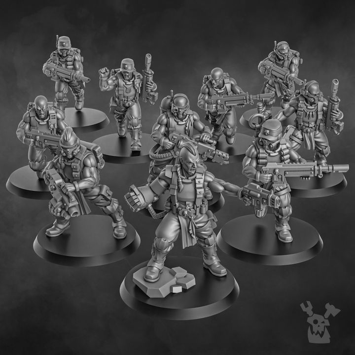 3D Printable The Ork Slayers Squad (build kit) by dakkadakka.store