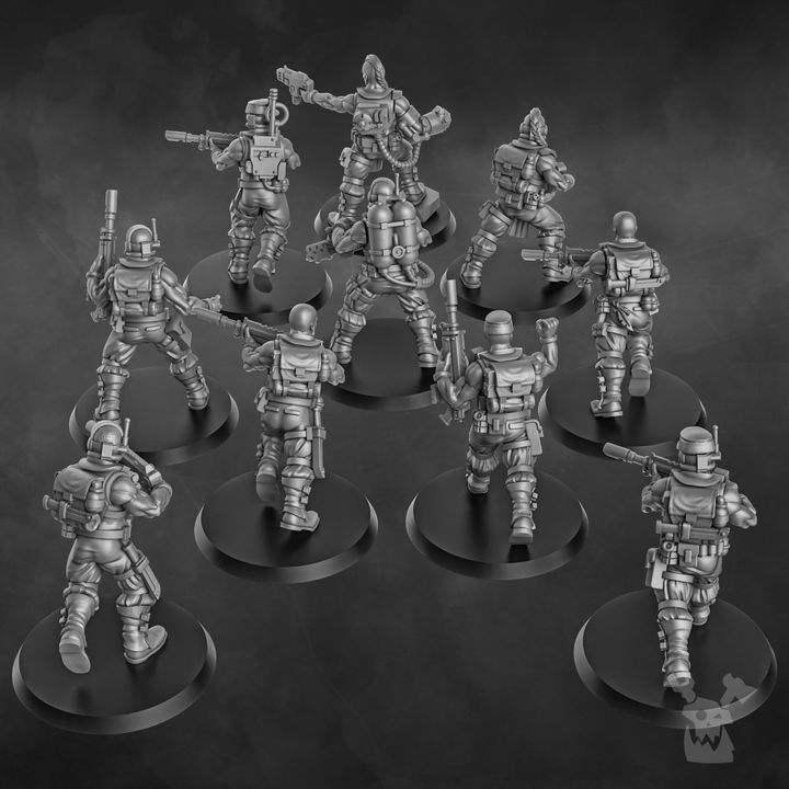 3D Printable The Ork Slayers Squad (build kit) by dakkadakka.store