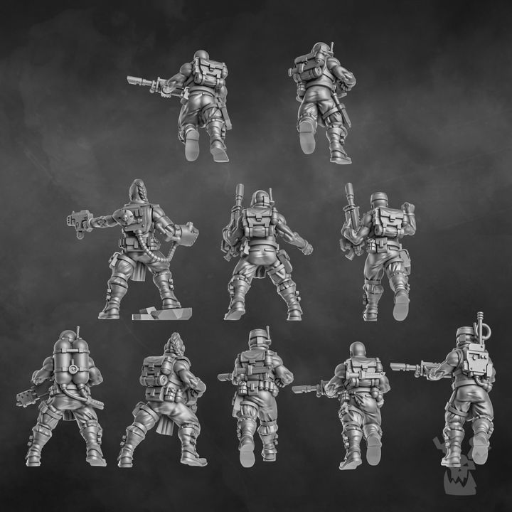 3D Printable The Ork Slayers Squad (build kit) by dakkadakka.store