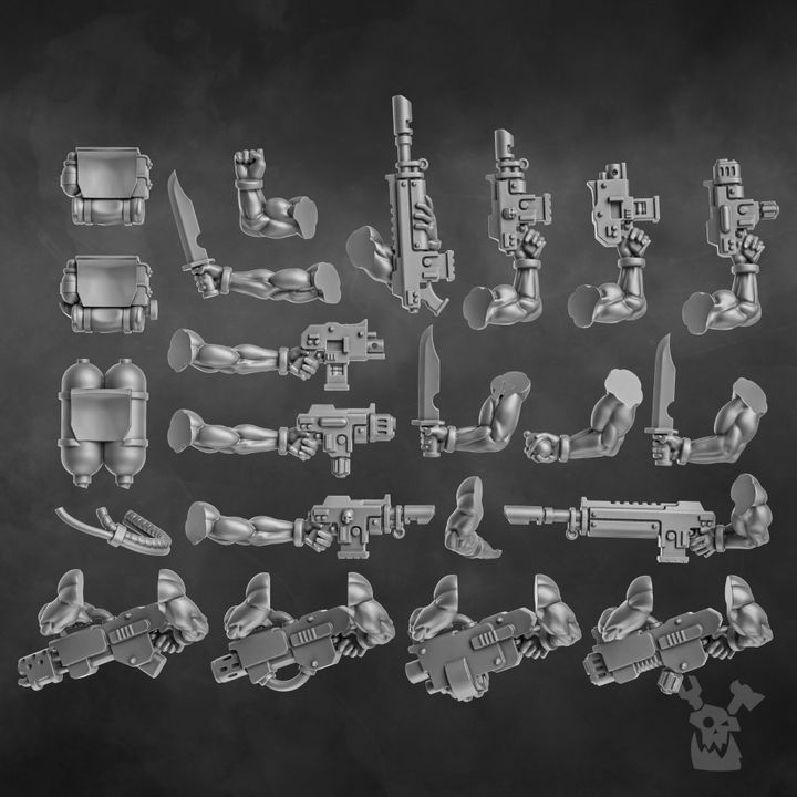 3D Printable The Ork Slayers Squad (build kit) by dakkadakka.store