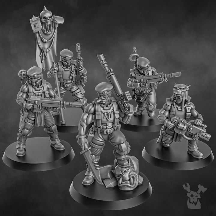 3D Printable The Ork Slayers Squad (build kit) by dakkadakka.store
