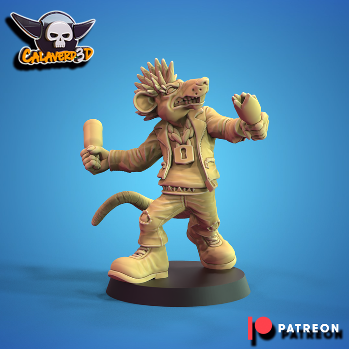3D Printable Punk rats team - December 2024 by Calaverd3D