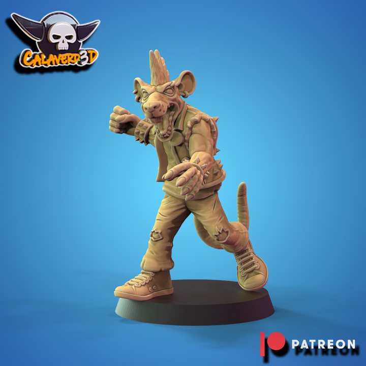 3D Printable Punk rats team - December 2024 by Calaverd3D