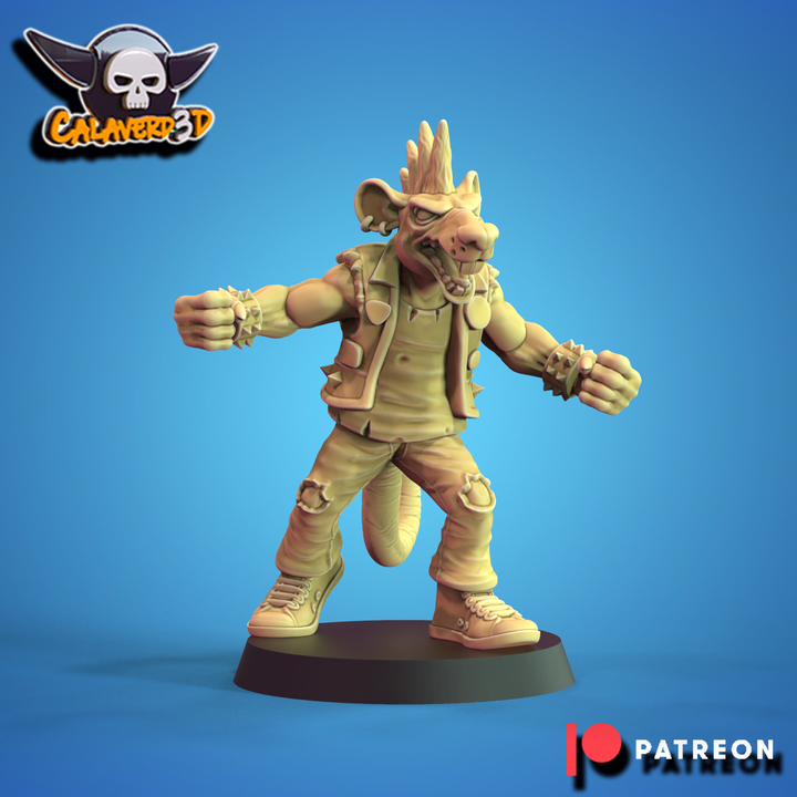 3D Printable Punk rats team - December 2024 by Calaverd3D