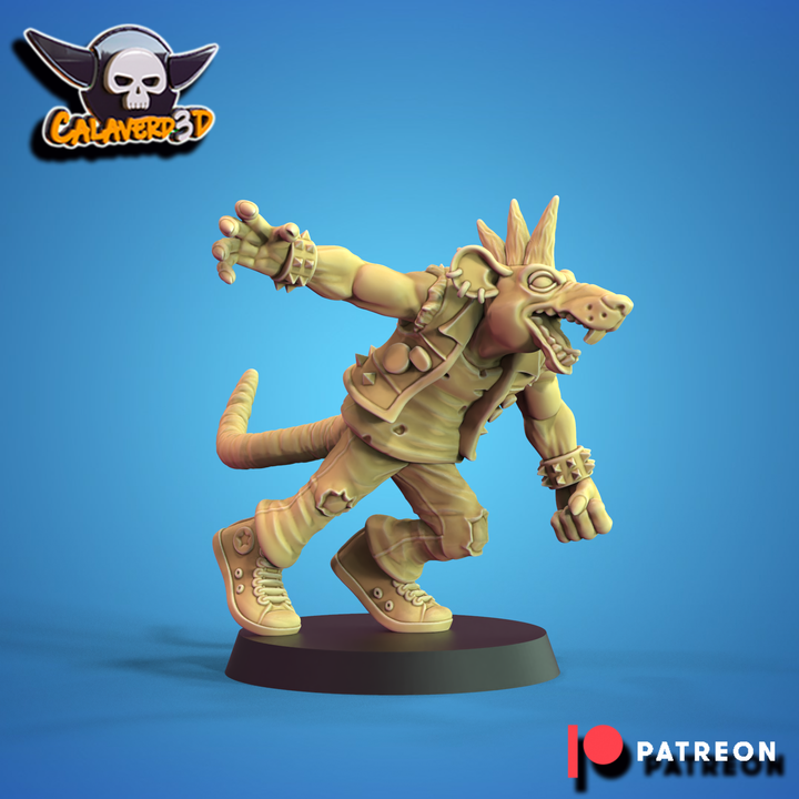 3D Printable Punk rats team - December 2024 by Calaverd3D
